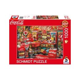 Schmidt Spiele Coca Cola - Nostalgie-Shop, Puzzle 1000 Teile