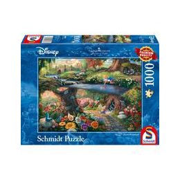 Schmidt Spiele Thomas Kinkade: Painter of Light - Disney - Alice im Wunderland, Puzzle 1000 Teile