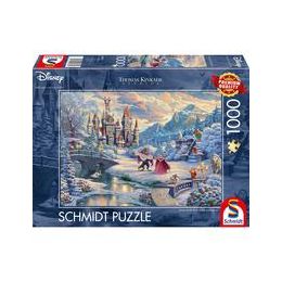 Schmidt Spiele Thomas Kinkade Studios: Disney - Die Schöne und das Biest, Zauberhafter Winterabend Limited Christmas Edition, 1000 Teile Altersangabe: ab 12 Jahren