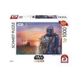 Schmidt Spiele Thomas Kinkade Studios: Star Wars The Mandalorian - A New Direction, Puzzle 1000 Teile Teile: 1000