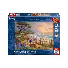 Schmidt Spiele Thomas Kinkade Studios: Disney - Donald and Daisy A Duck Day Afternoon, Puzzle 1000 Teile