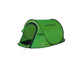 High Peak Wurfzelt Vision 2 grün, Leichtgewichtzelt Kapazität: 2 Personen Wassersäule: 2.000 mm Schlafbereich: Breite 140 cm Aufbau: Pop-Up Zelt