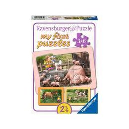 Ravensburger my first puzzle: Lotta auf dem Bauernhof 3x 6 Teile Teile: 18 (3x 6) Altersangabe: ab 30 Monaten