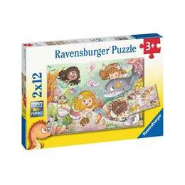 Ravensburger Kinderpuzzle Kleine Feen und Meerjungfrauen 2x 12 Teile Teile: 24 (2x 12) Altersangabe: ab 36 Monaten