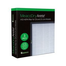 Dry Arete One H13 HEPA-Filter 20L / 25L, 3 Stück für MEACO Dry Arete One 20L und 25L Luftentfeuchter Geeignet für: Luftreiniger Kompatibel: MEACO Dry Arete 20L oder 25L Luftentfeuchter Verwendung: Ersatzfilter