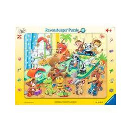 Ravensburger Kinderpuzzle Im Tierkindergarten 24 Teile, Rahmenpuzzle Teile: 24 Altersangabe: ab 4 Jahren