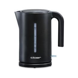 Cloer Wasserkocher 4110 schwarz, 1,7 Liter Leistung: 2.200 Watt Fassungsvermögen: 1,7 Liter Deckel: Öffnen per Knopfdruck Sicherheit: Überhitzungs-Schutz, Abschalt-Automatik