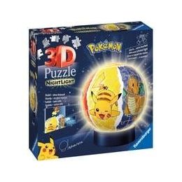 Ravensburger 3D Puzzleball Nachtlicht Pokémon 72 Teile Teile: 72 Altersangabe: ab 6 Jahren