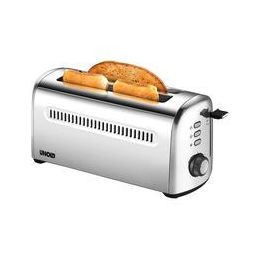 Unold Elektro 4er-Toaster Retro edelstahl, 1.500 Watt, für 4 Scheiben Toast Leistung: 1.500 Watt Kapazität: 4 Scheiben Toast oder 2 große Scheiben Bauernbrot Funktionen: Auftauen, Aufwärmen, Stopp-Taste, Nachtoasten Ausstattung: Brotzentrierung, Brötchenaufsatz, Krümelschublade