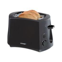 Cloer Toaster 3310 schwarz, 825 Watt, für 2 Scheiben Toast Leistung: 825 Watt Kapazität: 2 Scheiben Toast Funktionen: Aufwärmen, Liftfunktion, Stopp-Taste Ausstattung: Brotzentrierung, Brötchenaufsatz, Krümelschublade