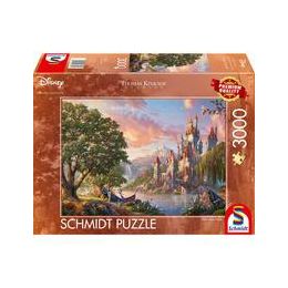 Schmidt Spiele Thomas Kinkade Studios: Belle's Magical World, Puzzle Disney Dreams Collections