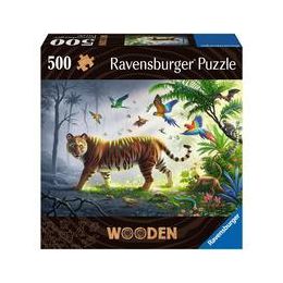 Ravensburger Wooden Puzzle Tiger im Dschungel 505 Teile Teile: 505 Altersangabe: ab 14 Jahren