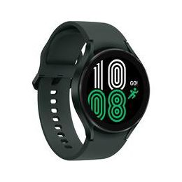 Samsung Galaxy Watch4, Smartwatch grün, 44 mm Display: 3,46 cm (1,4 Zoll) Kommunikation: Bluetooth 5.0, NFC, WLAN 802.11 b, WLAN 802.11 a, WLAN 802.11 g, WLAN 802.11 n Touchscreen: mit Touchscreen