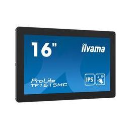 iiyama ProLite TF1615MC-B1, LED-Monitor 40 cm (16 Zoll), schwarz, FullHD, IPS, Touchscreen