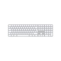 Magic Keyboard mit Touch ID und Ziffernblock, Tastatur silber/weiß, UA-Layout, 5er-Pack, für Mac Modelle mit Apple Chip Verbindung: Funk