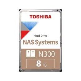 Toshiba N300 8 TB, Festplatte SATA 6 Gb/s, 3,5", Bulk Kapazität: 8 TB ms/Cache/U: 4,17 ms/256 MB/7.200 U/min Datentransferrate: Lesen: 248 MB/s