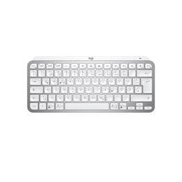 Logitech MX Keys Mini, Tastatur hellgrau/weiß, DE-Layout Layout: Deutsch Verbindung: Funk Beleuchtung: weiß