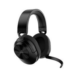 Corsair HS55 Wireless, Gaming-Headset carbon, Bluetooth, 2.4 GHz Audio Kopfhörertyp: Over-Ear Kopfbügelhörer Geeignet für: Gaming, Macintosh, Mobiltelefone, PC-Systeme Drahtlose Verbindung: Ja, via Bluetooth, via USB Dongle Kabel-Verbindung: 1x USB-C