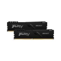 DIMM 16 GB DDR4-3200 (2x 8 GB) Dual-Kit, Arbeitsspeicher schwarz, KF432C16BBK2/16, Beast, INTEL XMP