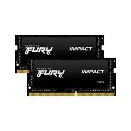 SO-DIMM 32 GB DDR4-3200 (2x 16 GB) Dual-Kit, Arbeitsspeicher schwarz, KF432S20IBK2/32, Impact, INTEL XMP