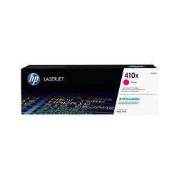 HP Toner magenta 410X (CF413X) Typ: Tonerkartusche Druckfarbe: Magenta Volumen: 5.000 Blatt (Farbe) Geeignet für: Hewlett-Packard