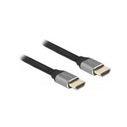 Delock Ultra High Speed HDMI-Kabel 48 Gbps 8K 60Hz grau, 1 Meter