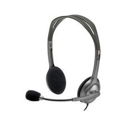 Logitech Headset H111 grau Kopfhörertyp: On-Ear Kopfbügelhörer Geeignet für: iPad, iPhone, iPod, Macintosh, Mobile Abspielgeräte, Mobiltelefone, PC-Systeme Kabel-Verbindung: 3.5mm Klinke