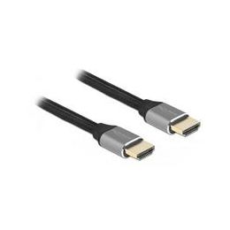 Delock Ultra High Speed HDMI-Kabel 48 Gbps 8K 60Hz grau, 2 Meter