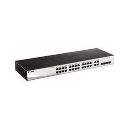 DLink DGS-1210-24P/E, Switch silber/schwarz Gerätetyp: Switch LAN: 10/100/1000 MBit/s, Auto-MDI/MDIX Anschlüsse: 20x RJ-45 (LAN) gesamt, 12x davon POE-Fähig Power over Ethernet [PoE]: 12x RJ-45 Anschlüsse