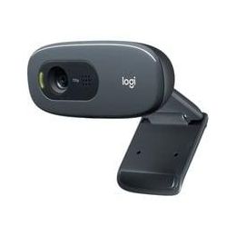 Logitech C270, Webcam schwarz Max. Auflösung: Video: 1280x720 Pixel Max. Bildrate: 30 fps Mikrofon: vorhanden Anschluss: 1x USB