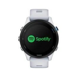 Garmin Forerunner 255 Music, Smartwatch weiß Display: 3,3 cm (1,3 Zoll) Kommunikation: Bluetooth Armbandlänge: 130 - 205 mm Touchscreen: mit Touchscreen