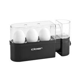 Cloer Eierkocher 6020 schwarz Kapazität: 3 Eier Leistung: 300 Watt Funktionen: Eierstecher, Messbecher Zubehör: Akustische Fertigmeldung