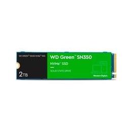 Western Digital Green SN350 2 TB, SSD PCIe 3.0 x4, NVMe, M.2 2280 Kapazität: 2 TB Datentransferrate: Lesen: 3.200 MB/s, Schreiben: 3.000 MB/s IOPS: Lesen: 500.000, Schreiben: 450.000