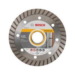 Bosch Diamanttrennscheibe Standard for Universal Turbo, Ø 115mm Bohrung 22,23mm Materialeignung: Beton, Mauerwerk, Mörtel, Stein Durchmesser: 115 mm Bohrung: 22,23 mm