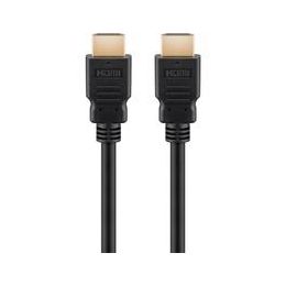 goobay Ultra High-Speed HDMI Kabel mit Ethernet, HDMI 2.1 schwarz, 2 Meter