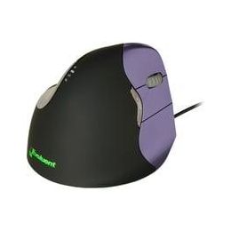 Evoluent Vertical Mouse 4 Klein RH, Maus schwarz/violett