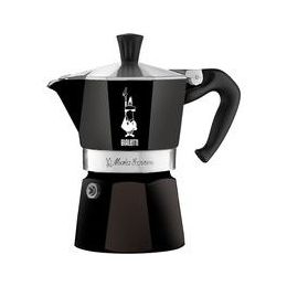 Bialetti Moka Express, Espressomaschine schwarz, 6 Tassen Kapazität: 6 Tassen/0,27 Liter