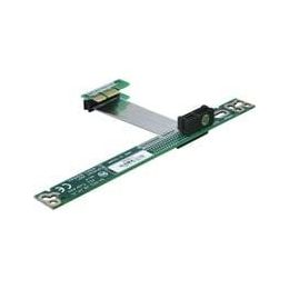 Delock Riser Karte PCI Express x1, Riser Card mit flexiblem Kabel 7 cm