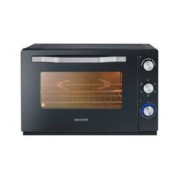 Severin Back- & Toastofen XXL TO 2073, Mini-Backofen schwarz