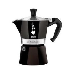 Bialetti Moka Express, Espressomaschine schwarz, 3 Tassen Kapazität: 3 Tassen/0,13 Liter