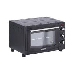 Severin Back- & Toastofen TO 2067, Mini-Backofen schwarz Leistung: 1.500 Watt Garraum: 20 Liter Heizart: Oberhitze, Unterhitze Einschub-Ebenen: 230 °C