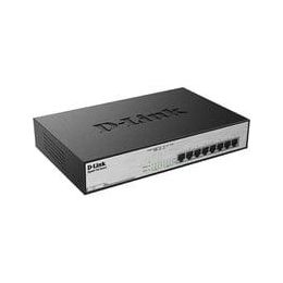 DLink DGS-1008MP 140W/1000/UNM/ 8, Switch Gerätetyp: Switch LAN: 10/100/1000 MBit/s, Auto-MDI/MDIX Anschlüsse: 8x RJ-45 (LAN) gesamt