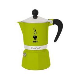 Bialetti Rainbow, Espressomaschine grün, 6 Tassen Kapazität: 6 Tassen/0,27 Liter