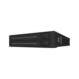 ICY BOX IB-2226StS, Wechselrahmen schwarz Typ: Laufwerksrahmen Einbaubare Laufwerke: 2,5" intern Benötigte Einbauschächte: 3,5" extern Geeignet für: zwei 2,5"-SATA-Festplatten