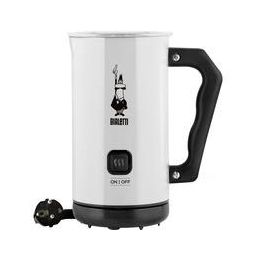 Bialetti Milchaufschäumer 4432 weiß/schwarz Betriebsart: Netzbetrieb Ausstattung: 360°-Gerätefuß, Abnehmbarer Topf Fassungsvermögen: Milch: 300 ml, Milchschaum: 150 ml Milchschaum: Kalt, Warm