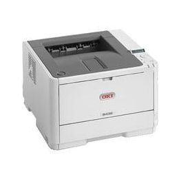OKI B432dn, LED-Drucker hellgrau, USB, LAN, Duplex (Druck)