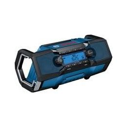 Bosch GPB 18V-2 C, Baustellenradio blau, Klinke, Bluetooth, FM Tuner: FM (UKW) Netzwerk: Bluetooth, WLAN Eingänge: 1x 3,5-mm-Klinke