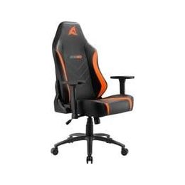 Sharkoon SKILLER SGS20, Gaming-Stuhl schwarz/orange Material: Kunstleder, Gestell aus Stahl Max. Tragfähigkeit: 120 kg Armlehne: 3D Sitzhöhe: 47 - 57 cm