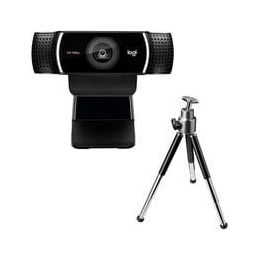 Logitech C922 Pro Stream Webcam schwarz Max. Auflösung: Video: 1920x1080 Pixel, Foto: 1920x1080 Pixel Max. Bildrate: 60 fps Mikrofon: vorhanden Anschluss: 1x USB