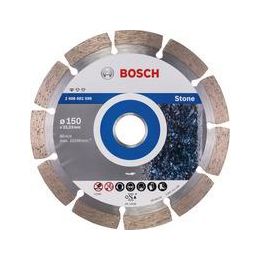 Bosch Diamanttrennscheibe Standard for Stone, Ø 150mm Bohrung 22,23mm Materialeignung: Fliesen, Marmor, Mauerwerk, Stein Durchmesser: 150 mm Bohrung: 22,23 mm